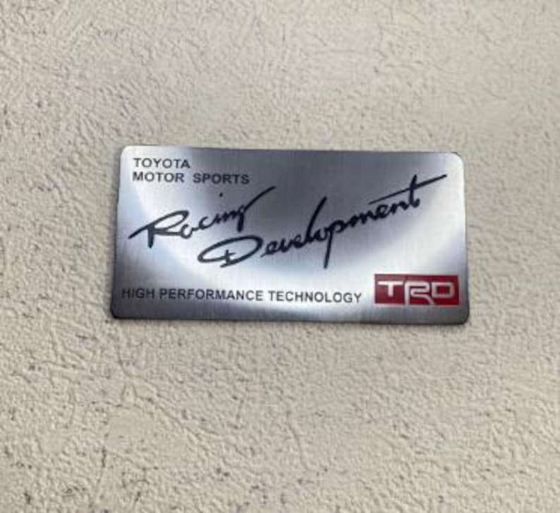 TRD Racing Development Logo Emblem – Universal Car Badge for Toyota ...