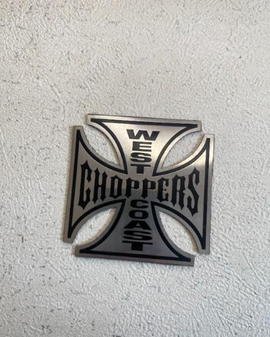 West Coast Choppers Metal Emblem Harley Dvidson – Iron Cross Motorcycle ...