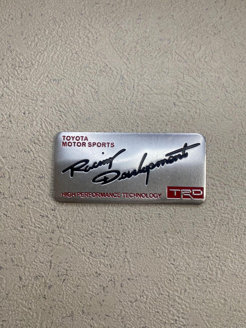 TRD Racing Development Logo Emblem – Universal Car Badge for Toyota ...