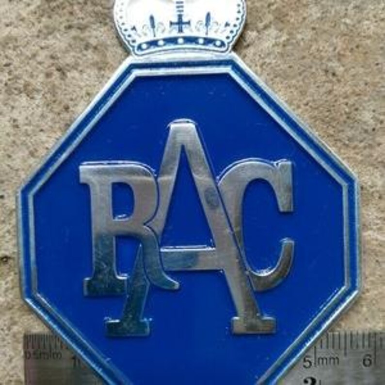Vintage Rac Car Badge Vespa Lambretta Morris Mini Placca Badge Emblem ...