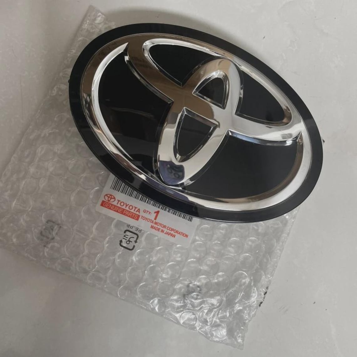 3X Toyota Black Logo Emblem Black Glossy Glass(front, Rear&pin,steering ...
