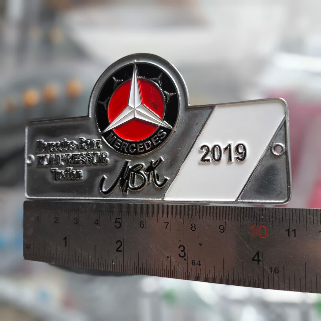 Vintage Mercedes-benz Kompressor Treffen 2019 Grill Badge Emblem – MBK ...