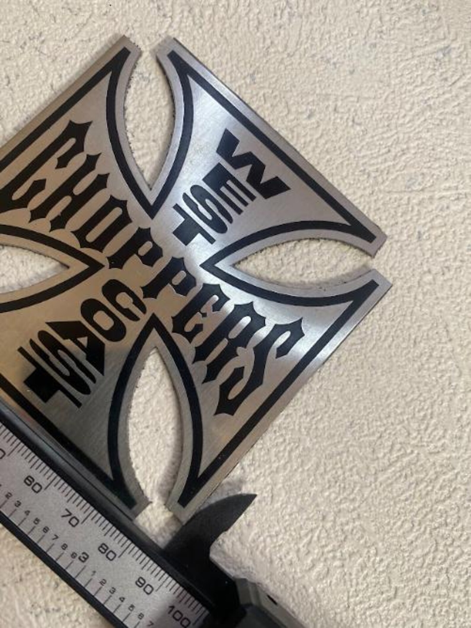 West Coast Choppers Metal Emblem Harley Dvidson – Iron Cross Motorcycle ...
