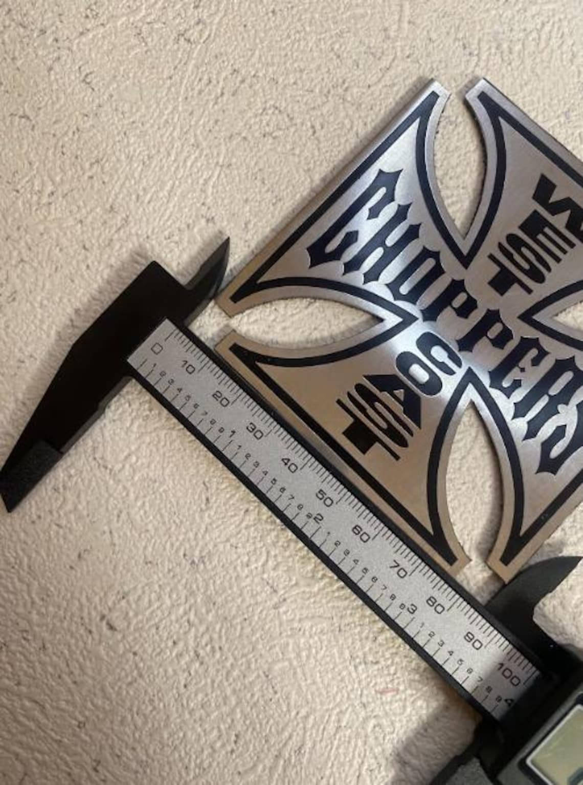 West Coast Choppers Metal Emblem Harley Dvidson – Iron Cross Motorcycle ...