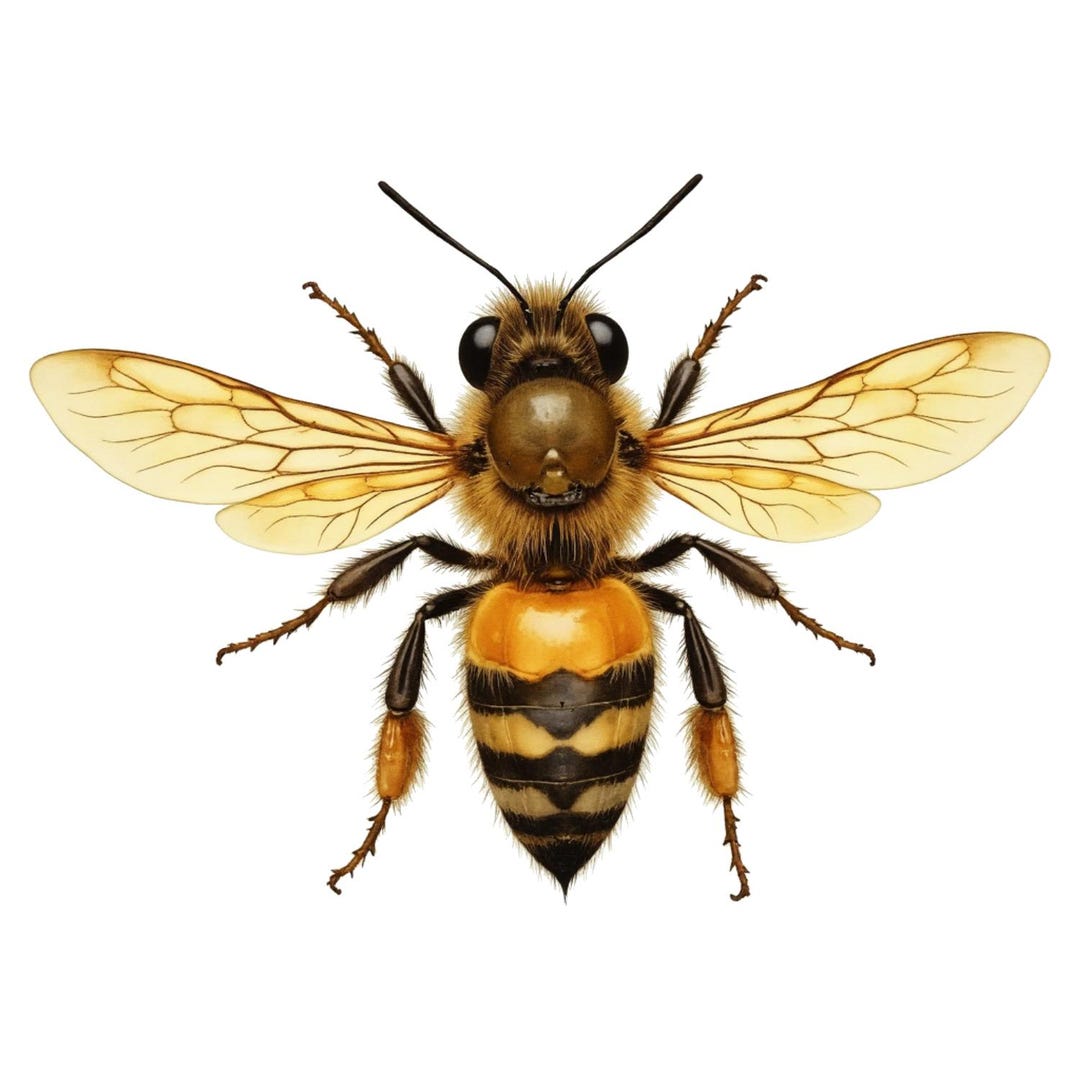 Bee Themed Clipart Bundle Print Then Cut D-I-Y Stickers Sublimation P-O ...