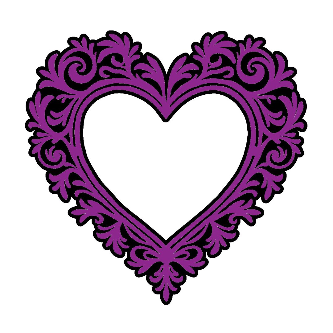 Heart Themed Cut-outs PNG Files Hearts 2-layer Heart Cut-outs Hearts ...