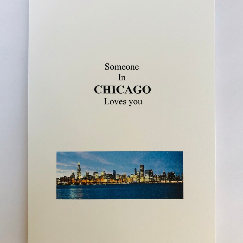 Chicago Card - Etsy