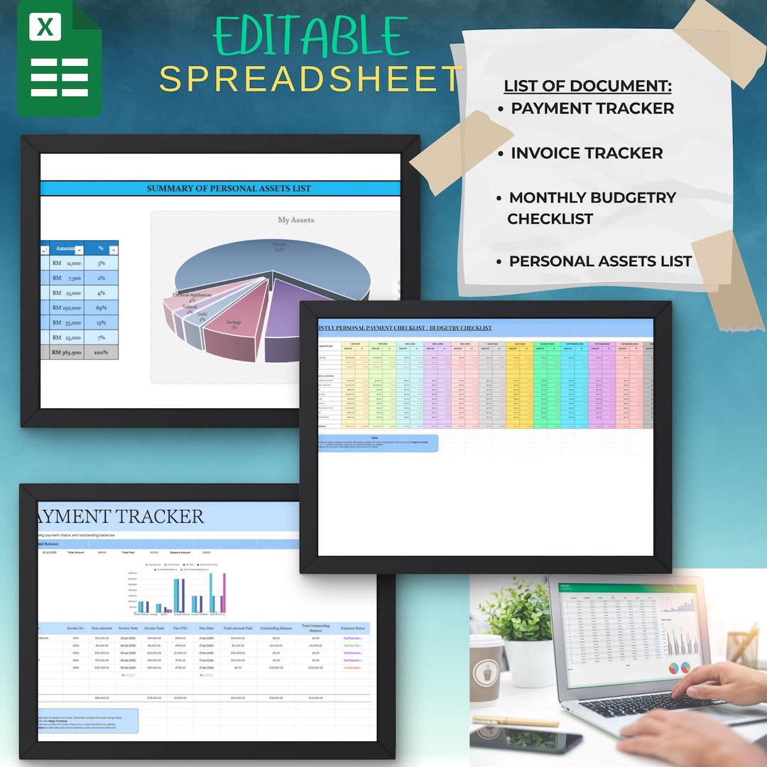 EDITABLE EXCEL SPREADSHEET 1 - Etsy