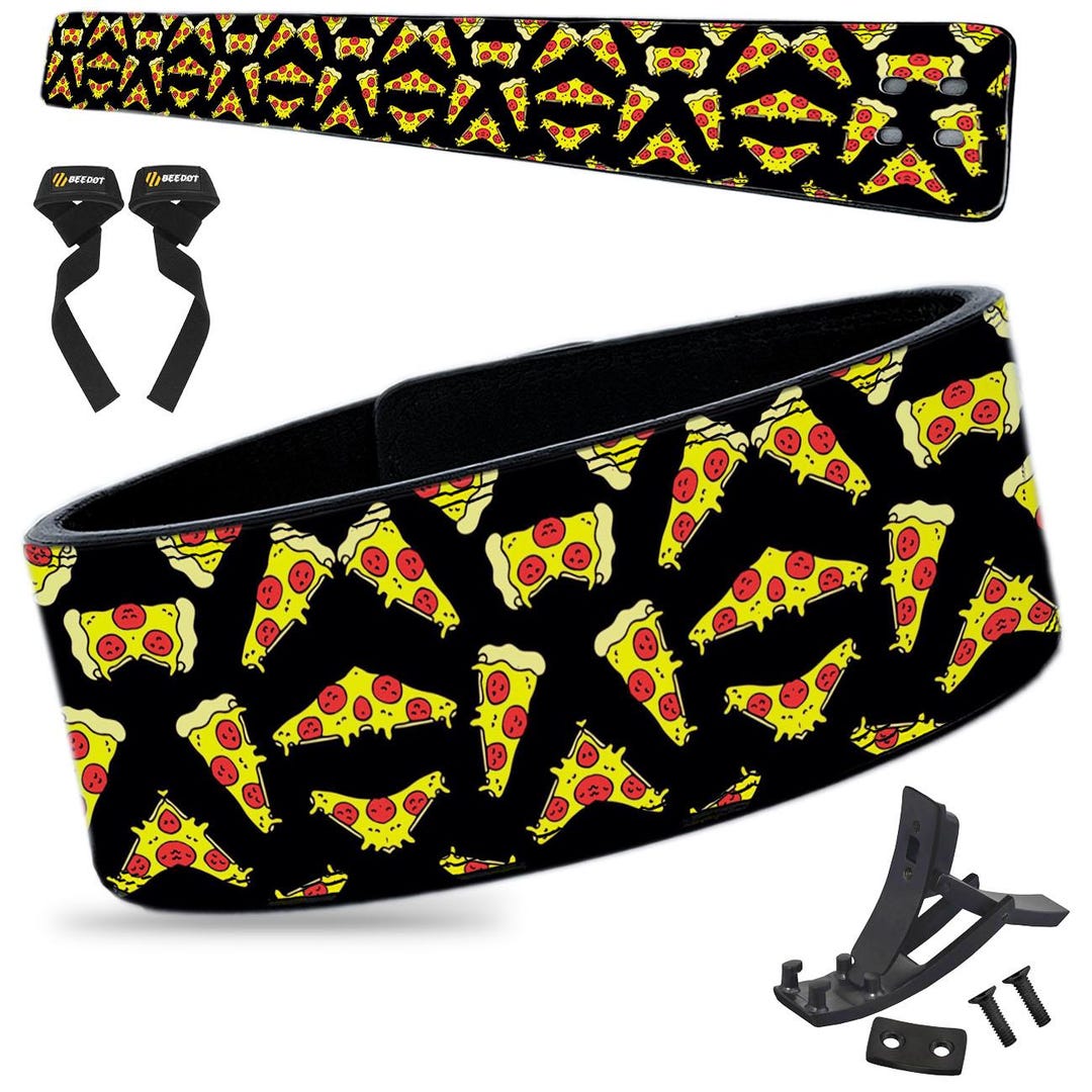 Pizza Lever Belt | Funny Gym Belt for Men & Women | Custom Powerlifting ...