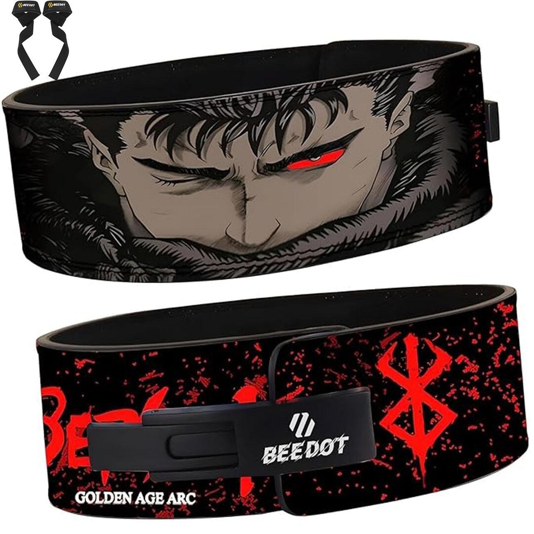 Red Eye Berserk Anime Weightlifting Belt: Custom Leather Lever Belt - Etsy