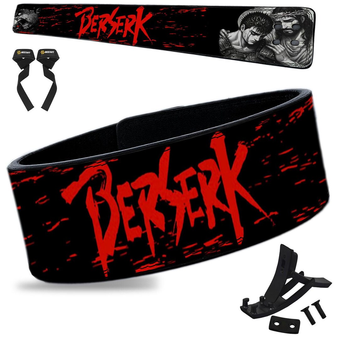 Berserk Lever Belt for Men | Guts & Jesus Anime Gym Belt | Custom ...