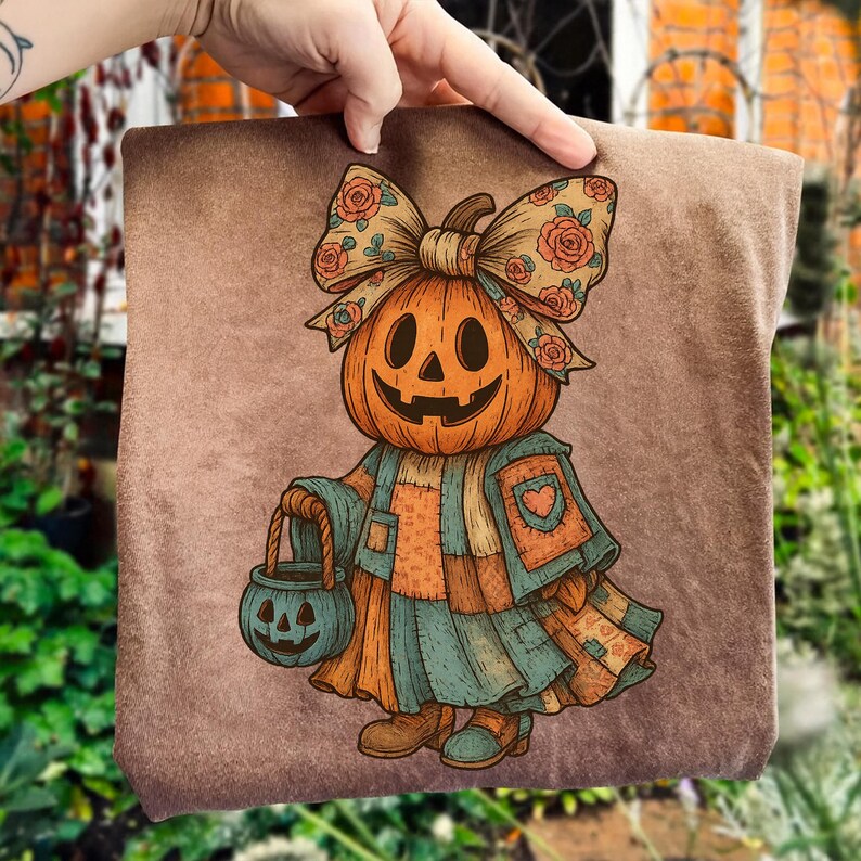 Matching Halloween PNG for Kids – Cute Pumpkin Boy & Girl Fall Shirt ...