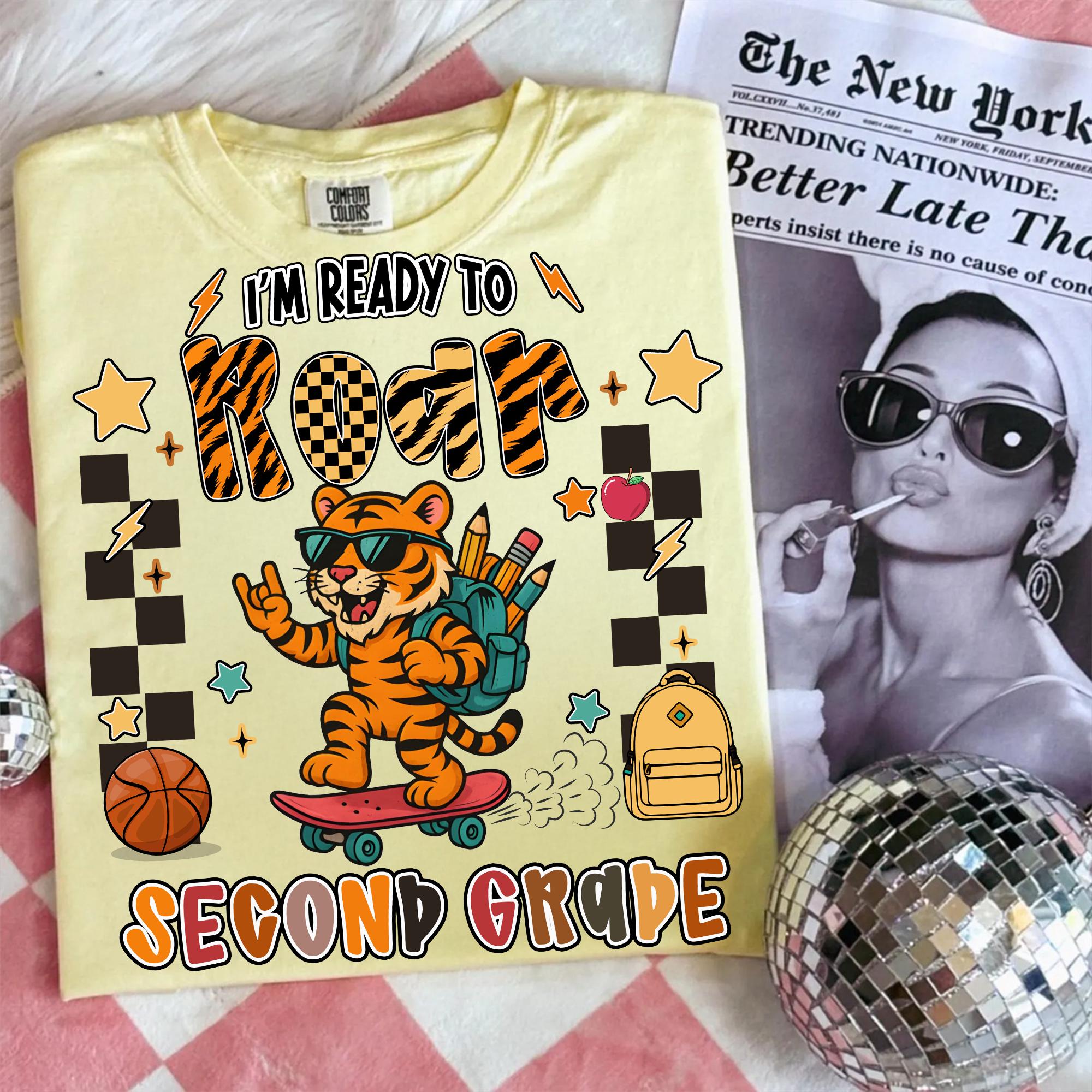 Back to School PNG Bundle for Boys, I’m Ready to Roar Kindergarten ...