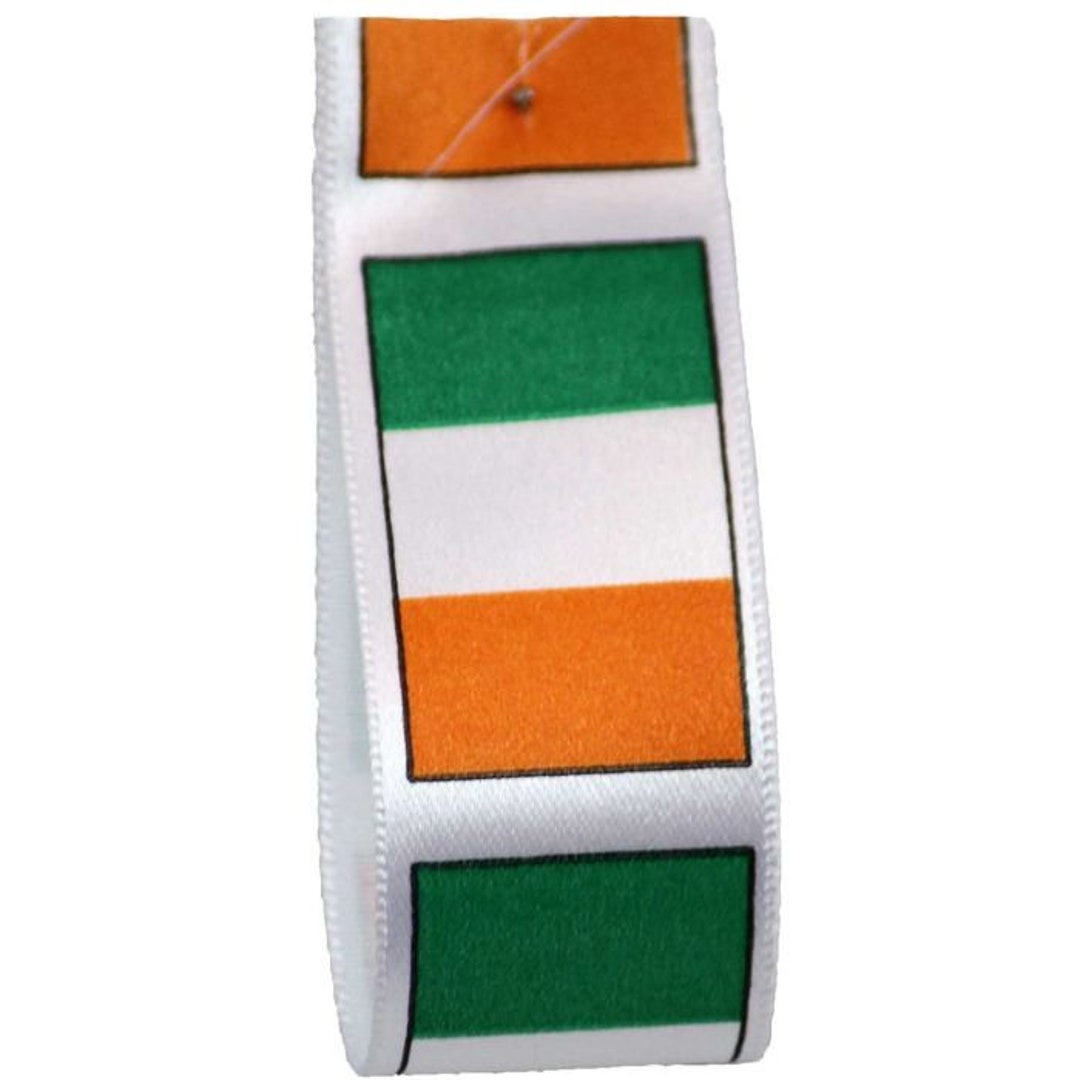 Irish Flag Ribbon | Irish Tricolour - Novelty Themed Ribbon 1 Inch Wide ...