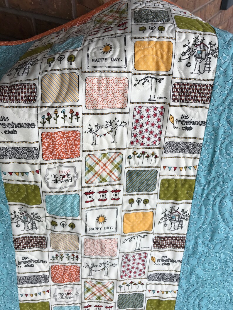 Homemade the Treehouse Club Baby Quilt | Etsy