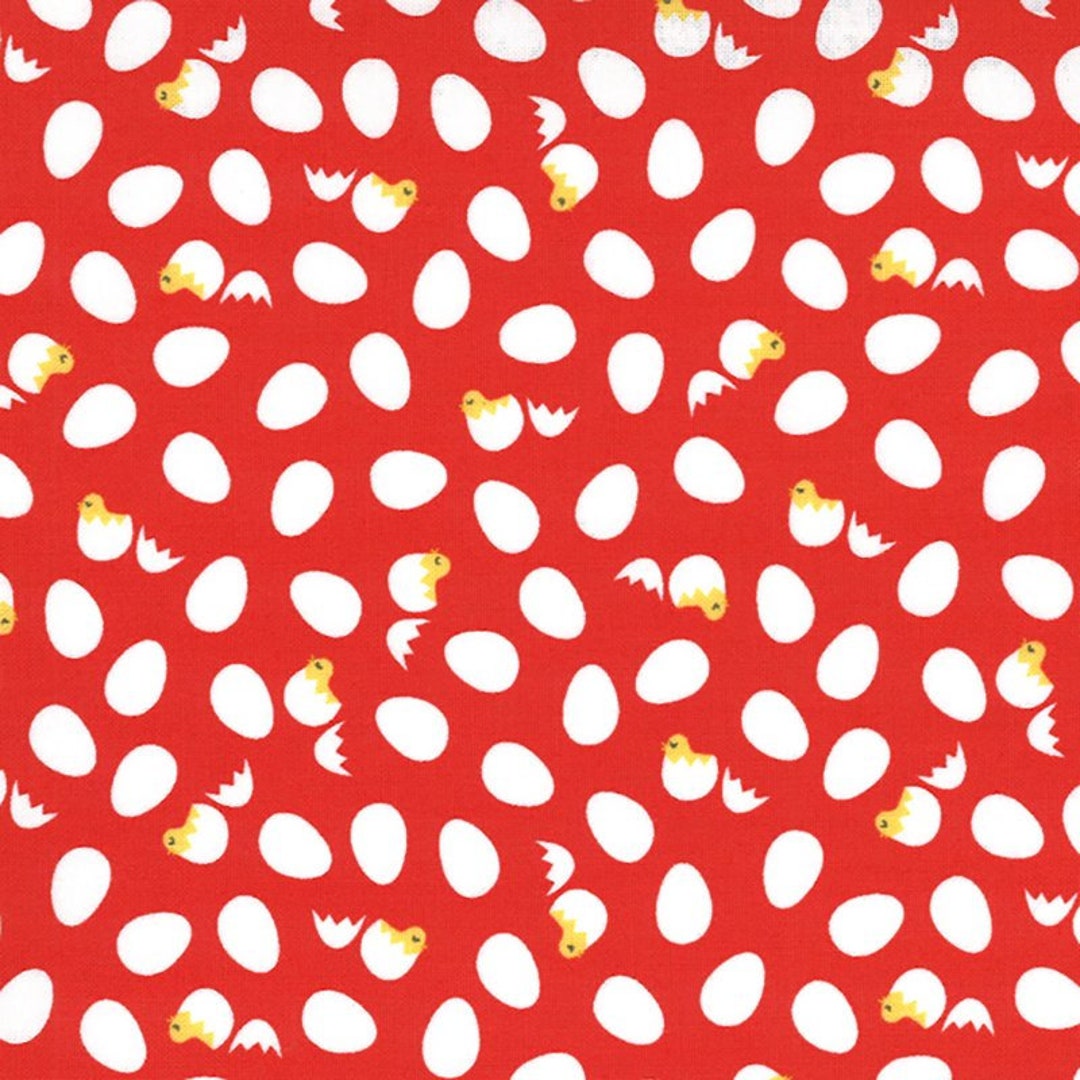 On the Farm 2070516 Moda Here Chicky Red by Stacy Iest Hsu - Etsy UK