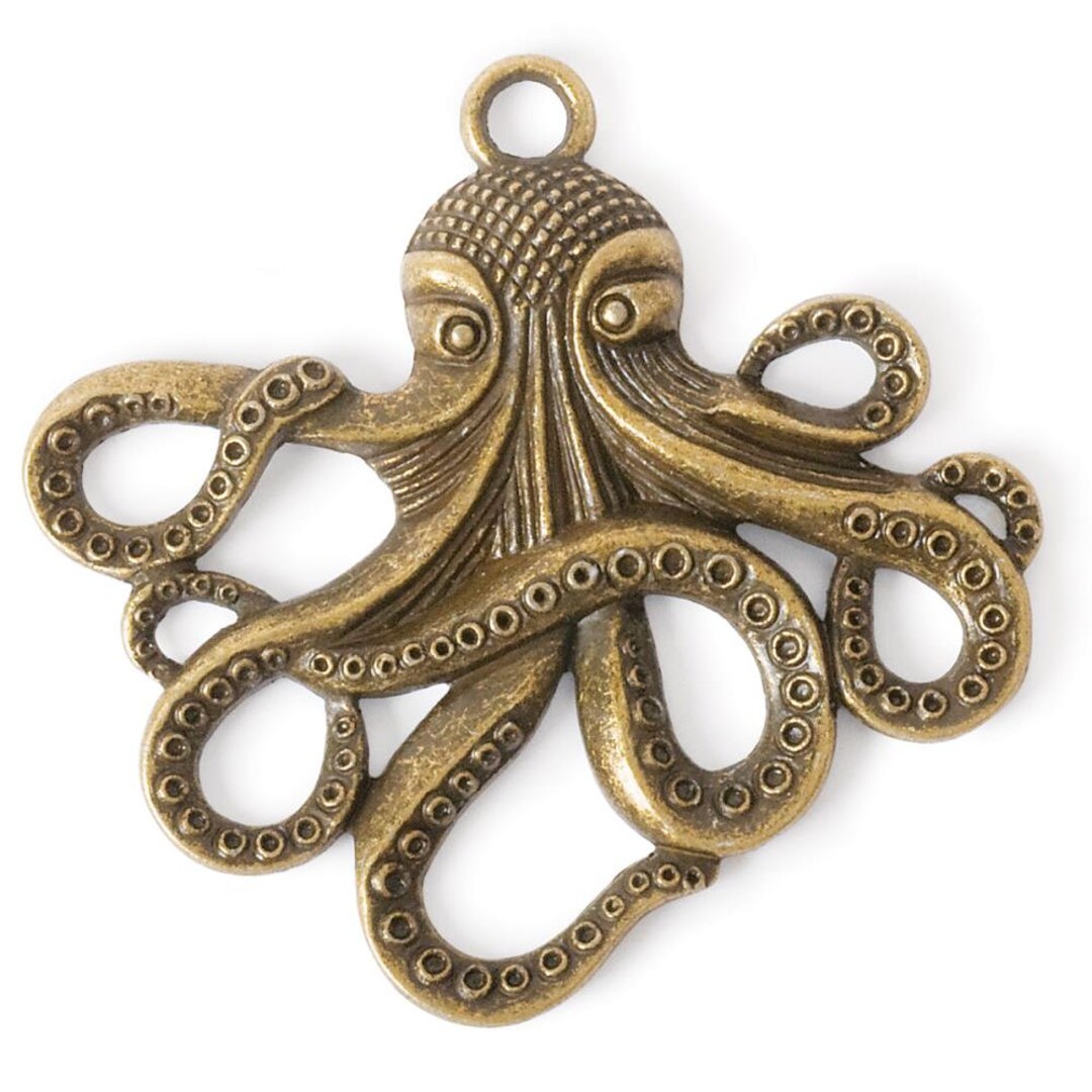 Steampunk Metal Accents by Solid Oak - 1 Octopus Pendant - 963446 ...