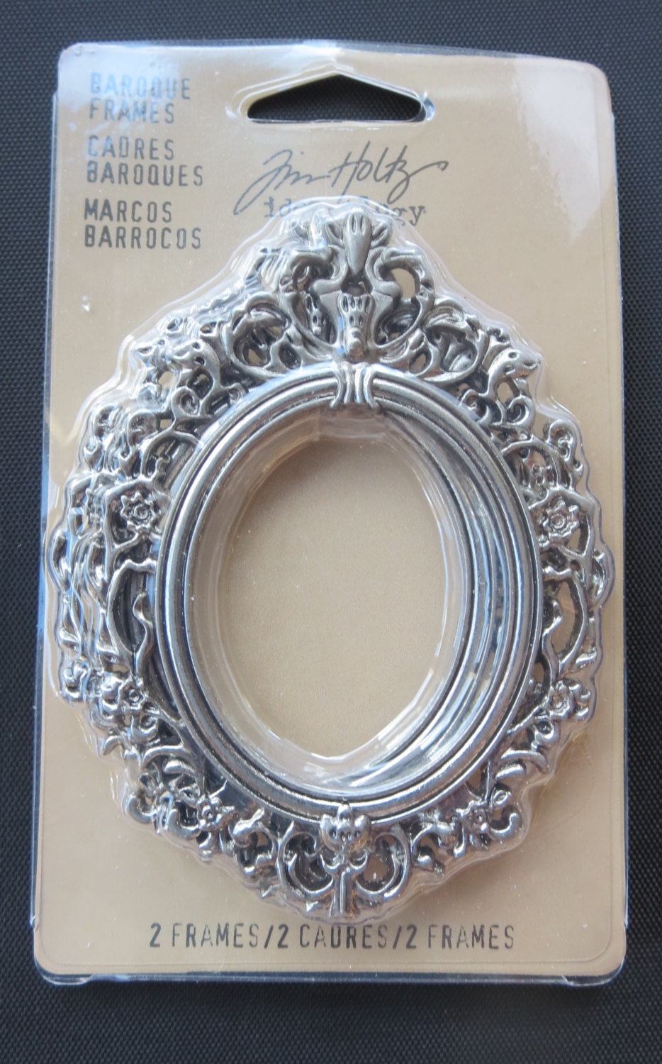 Tim Holtz -Idea-Ology Baroque Frames 2.25X3 2/Pkg - TH93267