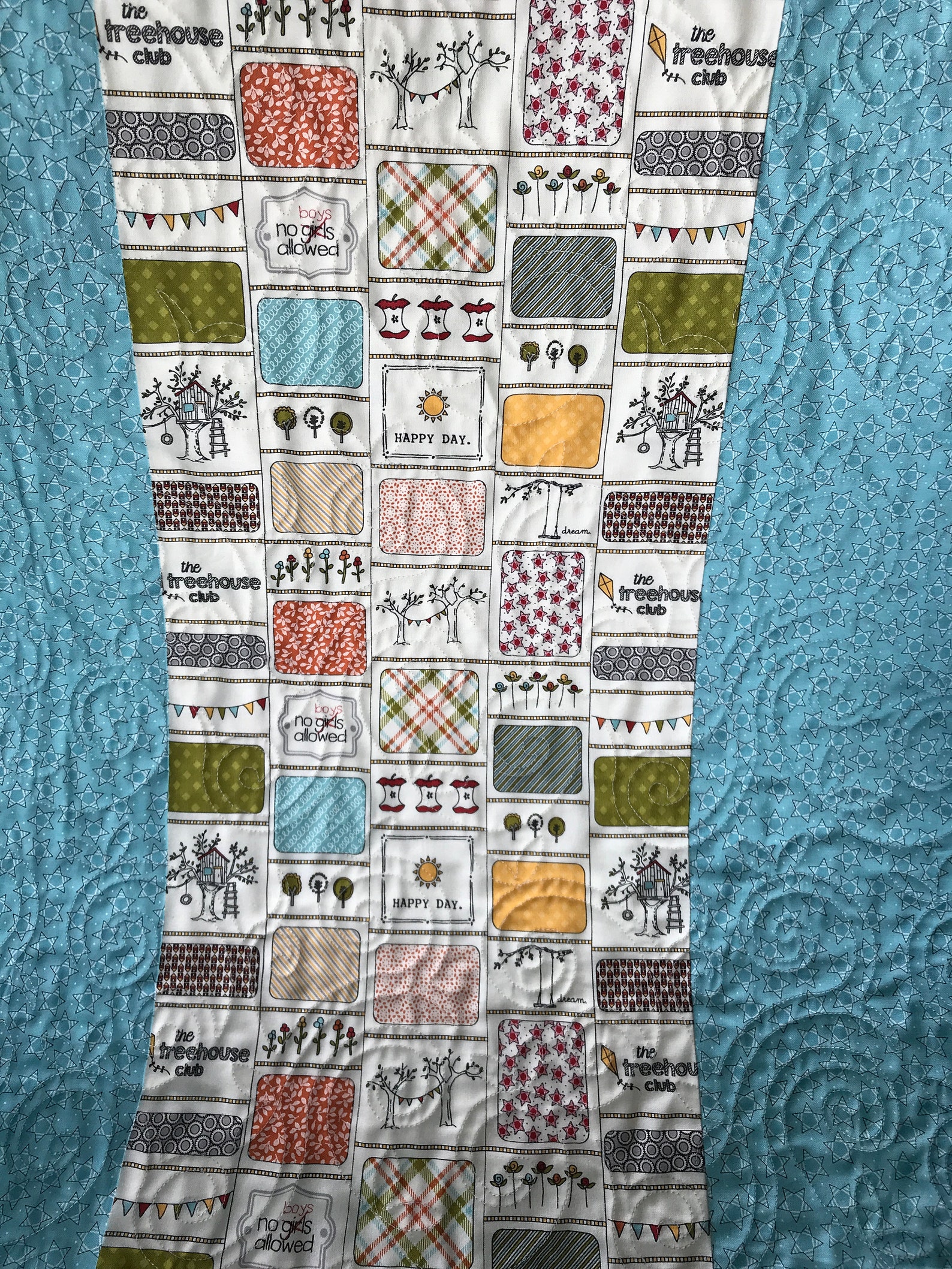 Homemade the Treehouse Club Baby Quilt | Etsy