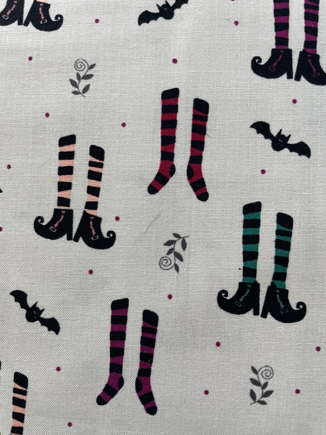 Riley Blake - Little Witch - Witches Socks Smoke - C14561 - by Jennifer ...