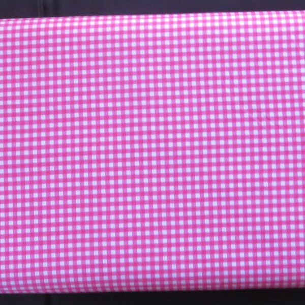 Hot Pink Gingham Fabric - Etsy