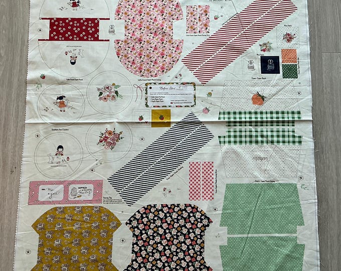 Riley Blake - Bloomberry Panel P14608 Multi by Minki Kim for Riley ...