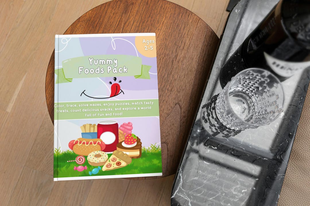 Yummy Foods Pack: Early Learning Fun With Tracing, Mazes & Counting ...
