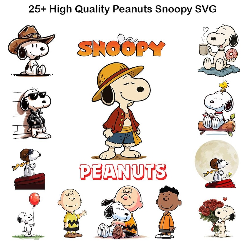 Snoopy Svg Cricut - Etsy