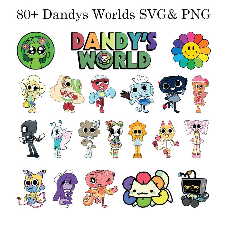 Dandys World Roblox SVG Clipart Bundle (80+ Designs) - Etsy