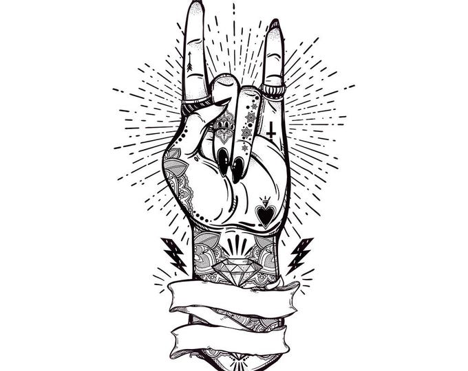 Digital Download Tattoo Style "Trouble Maker" - Etsy.de