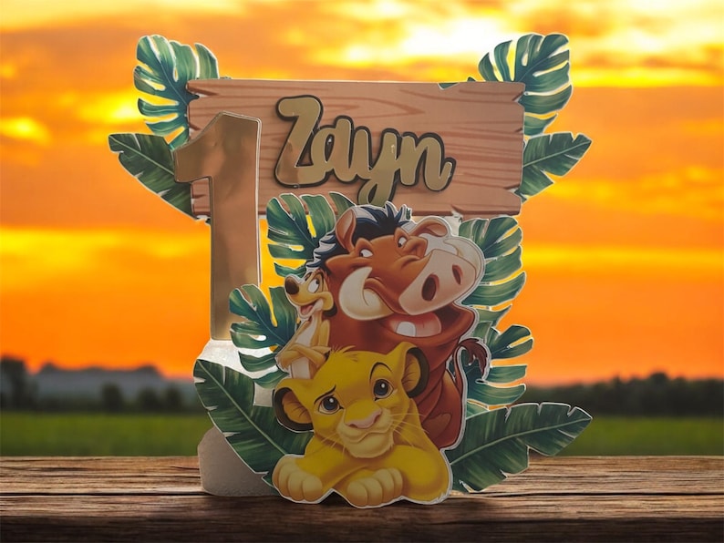 Lion King Cake Topper Personalized - Etsy