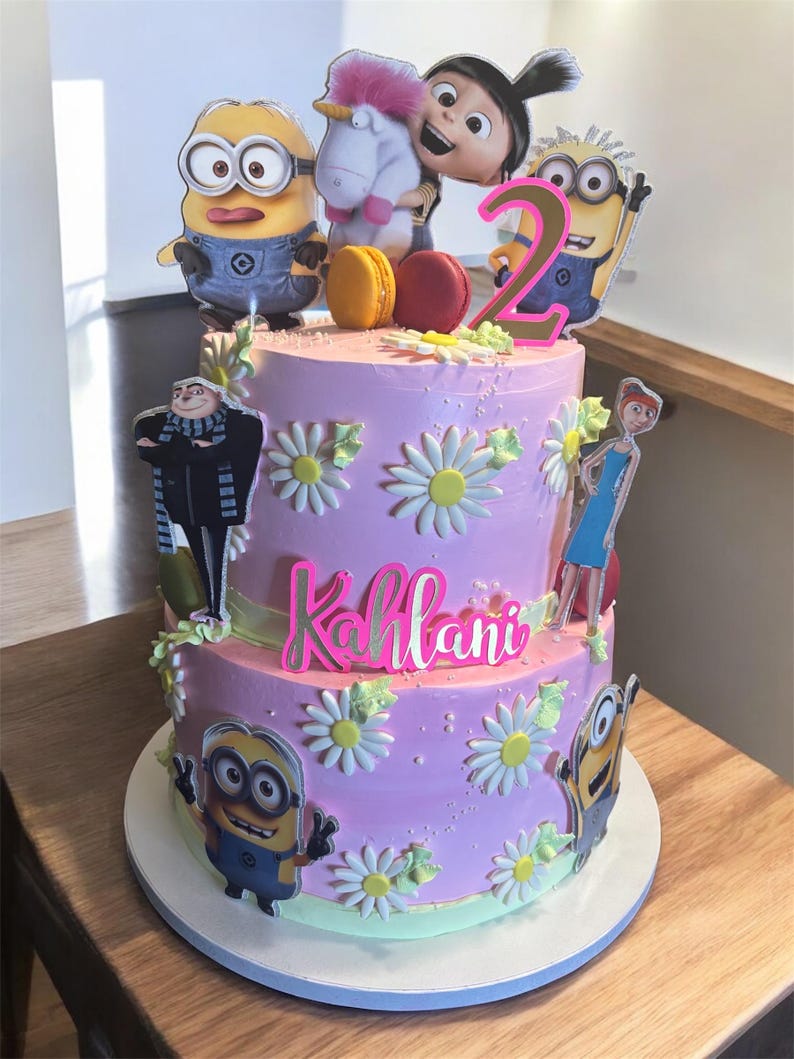 Minions Girl Cake Topper Personalized - Etsy