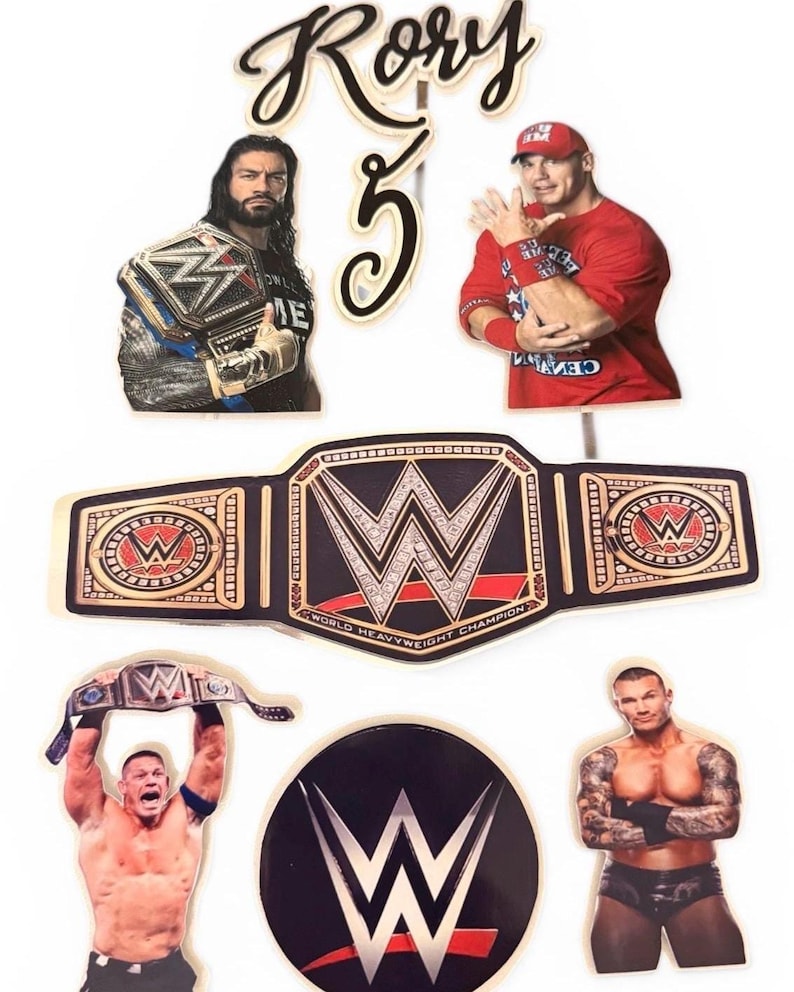 Wrestling Cake Topper Personalized - Etsy