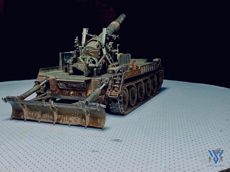 Finished M110 Self Propelled Howitzer Model 1/35 - Italeri Kit - US ...