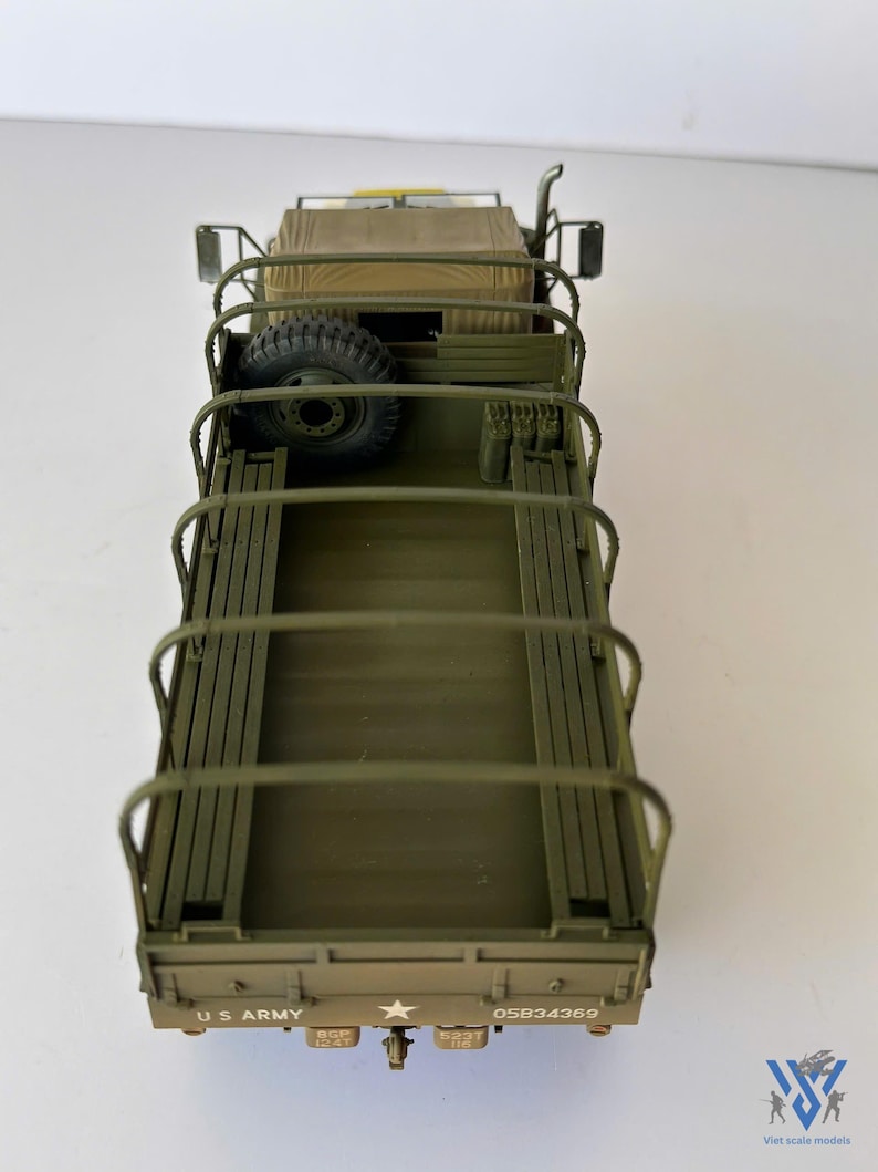 Finished M54A2 5-ton 6x6 Cargo Truck Model 1:35 - Vietnam War US Army ...