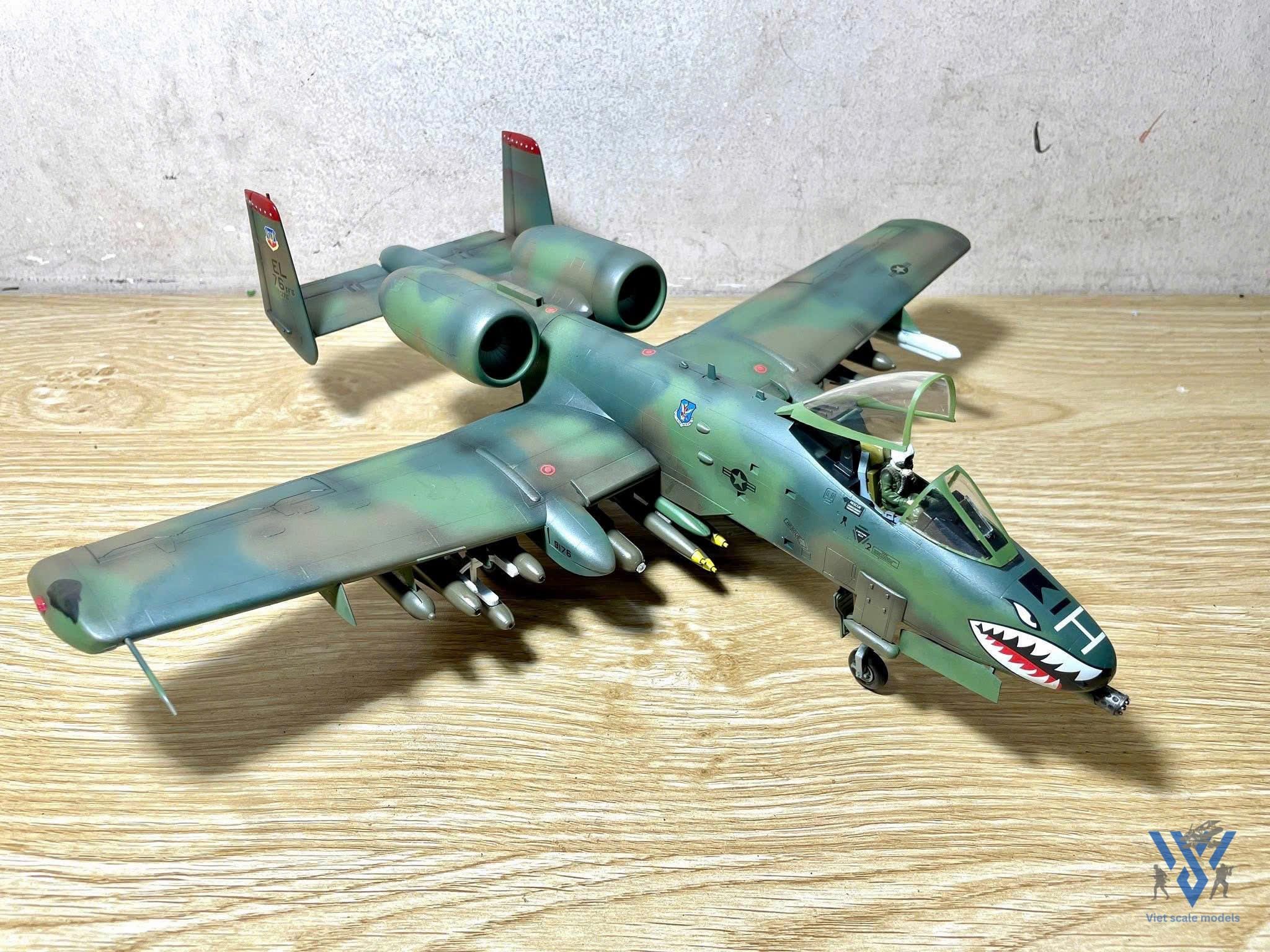 Finished A-10A Warthog Attack Aircraft Model 1/48 - US Air Force ...