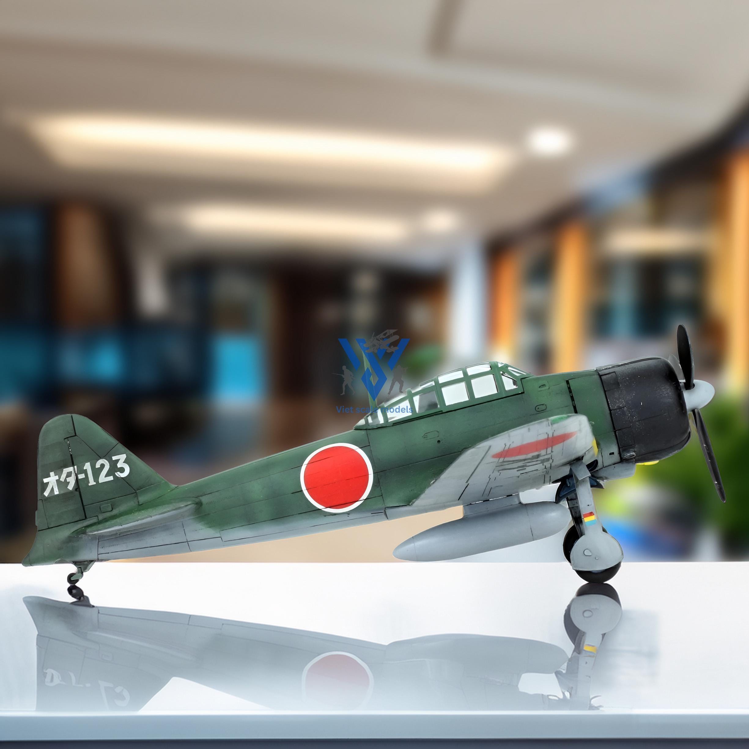 Fujimi A6M2 Zero Type 21 1:48 Built Model | WWII Japanese Aircraft ...