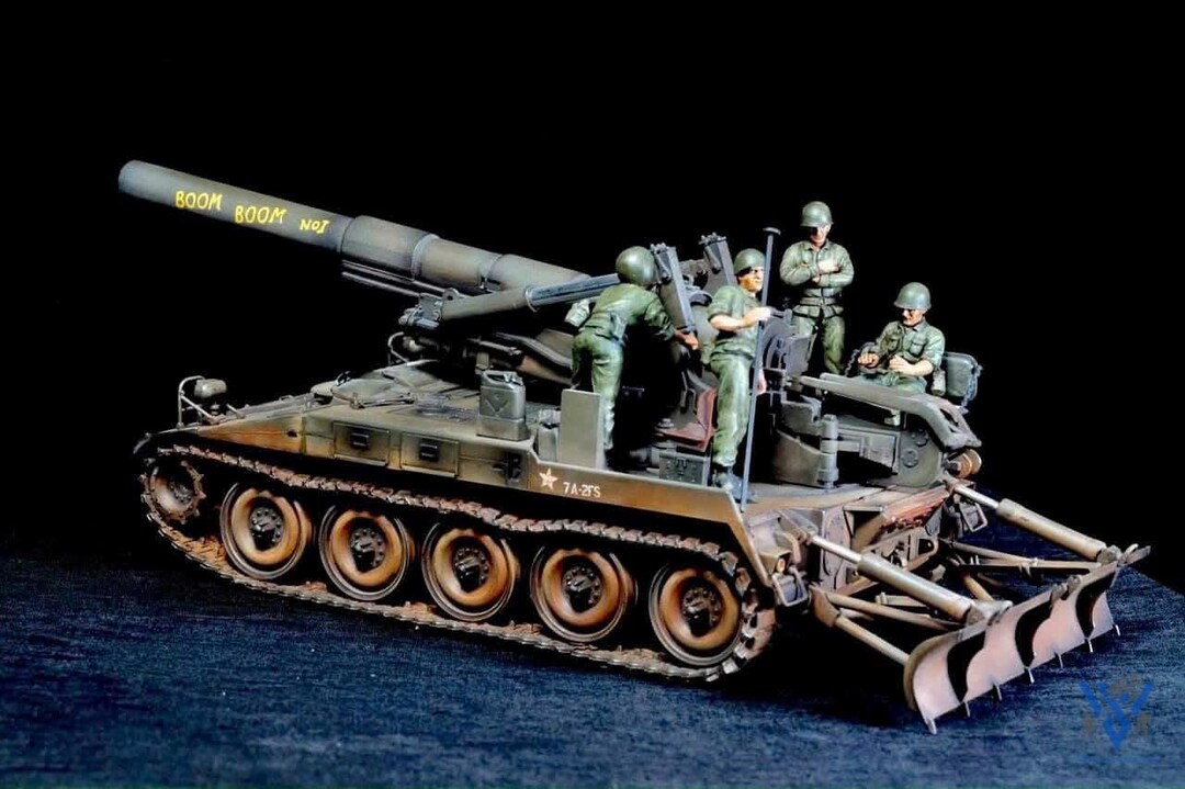 1:35 Italeri M110 SPG With Crew - Built & Weathered for Military ...