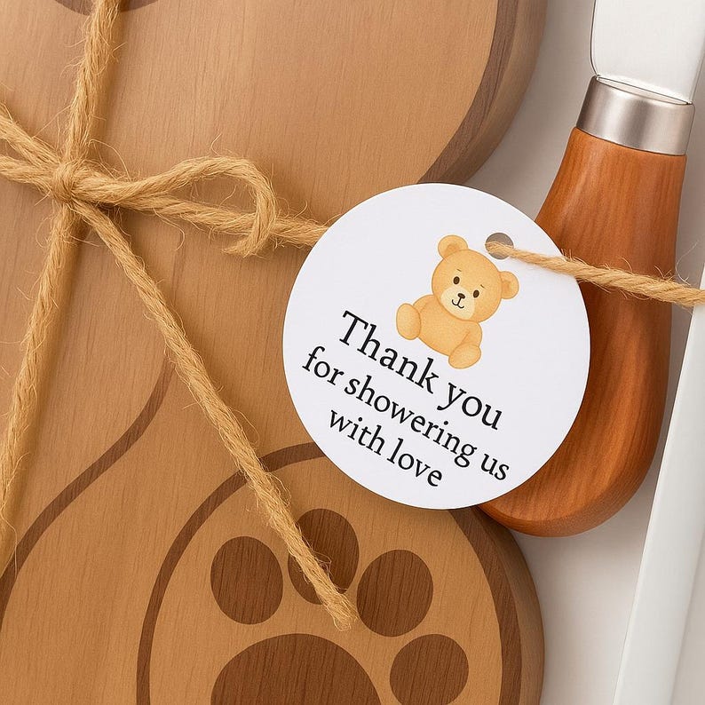 Teddy Bear Cheese Board Set: Bamboo Charcuterie, Baby Shower Favor - Etsy