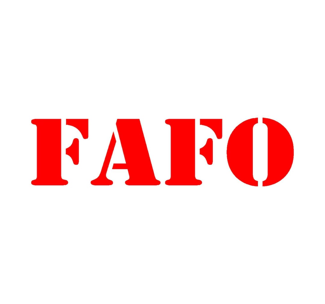 FAFO Vinyl Window Decal Pick Your Size and Color - Etsy