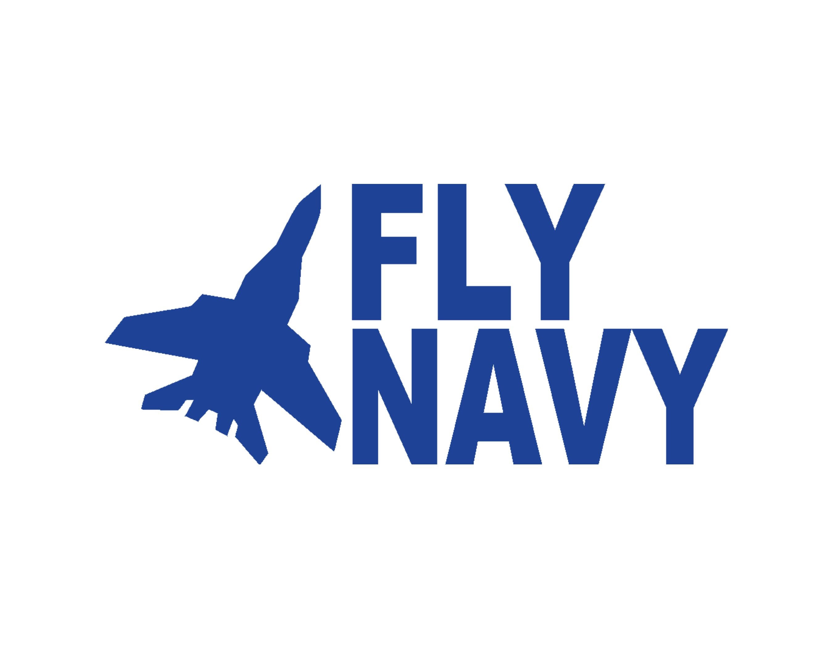Fly Navy Vinyl Window Decal Pick Your Size and Color - Etsy