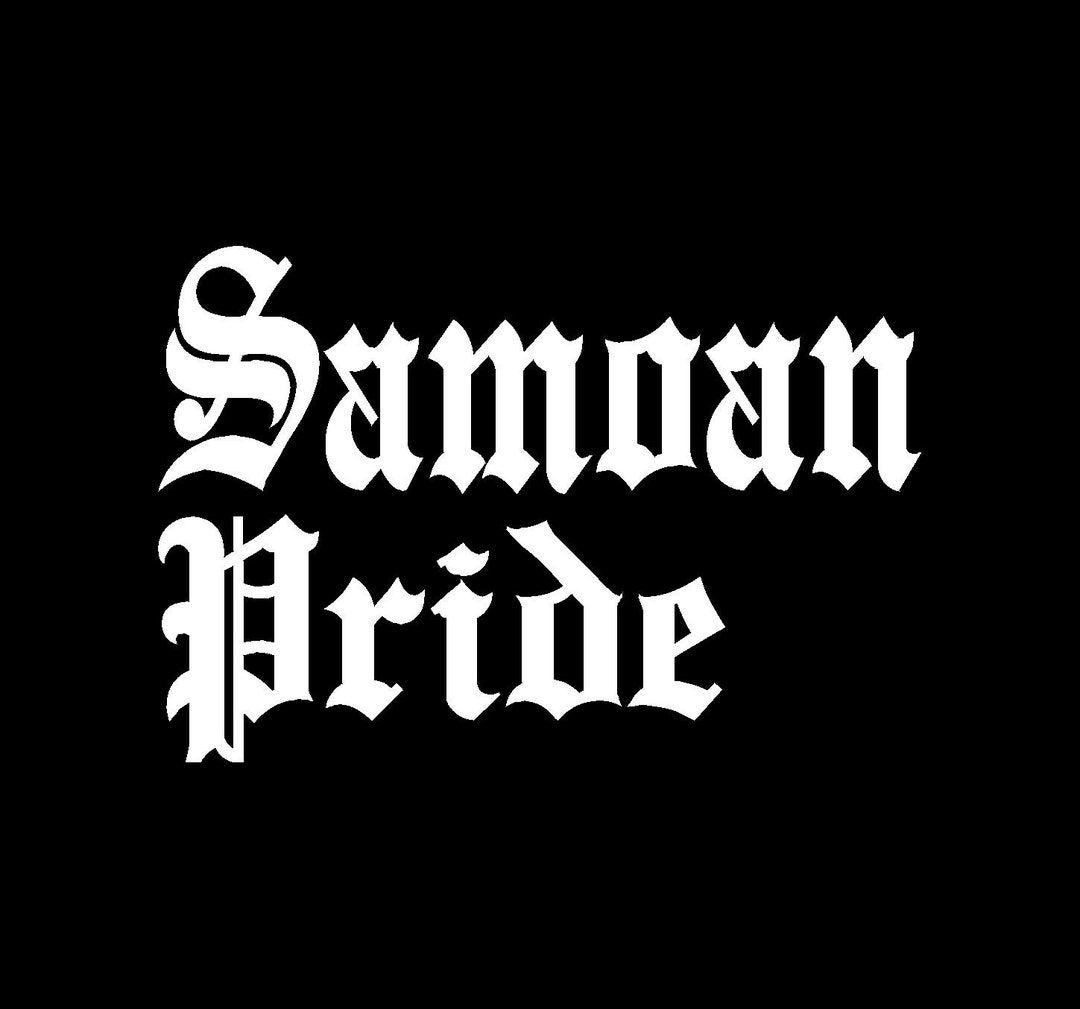 Samoan Pride Vinyl Window Decal Pick Your Size and Color - Etsy