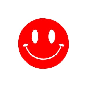 Smiley Face Vinyl Window Decals Avail in Several Sizes and Colors. - Etsy