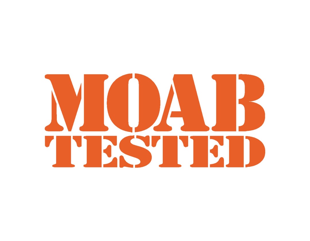 MOAB Tested Vinyl Window Decal Pick Your Size and Color - Etsy
