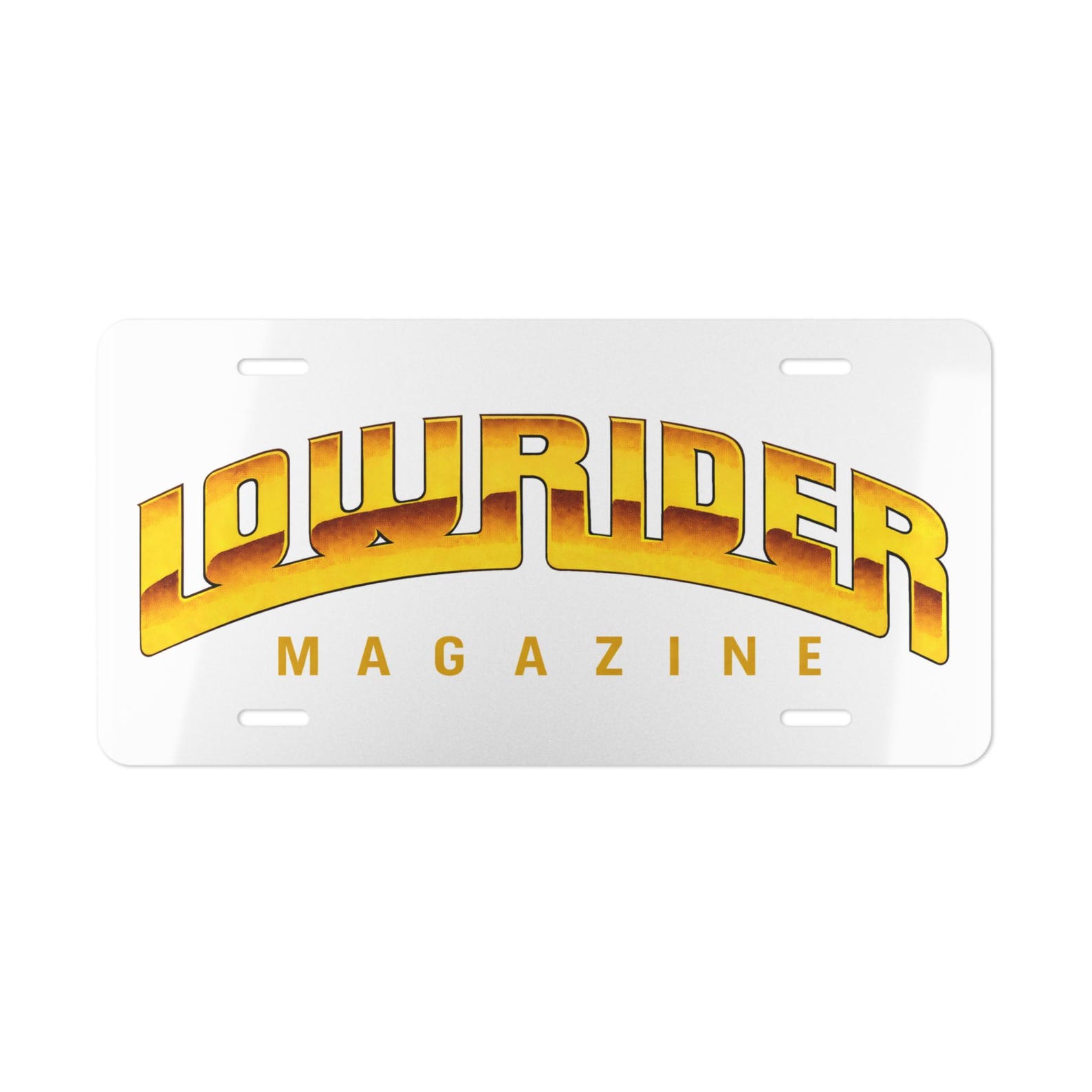 Lowrider Magazine Logo Vanity Plate | Chrome Decal Style License Tag - Etsy