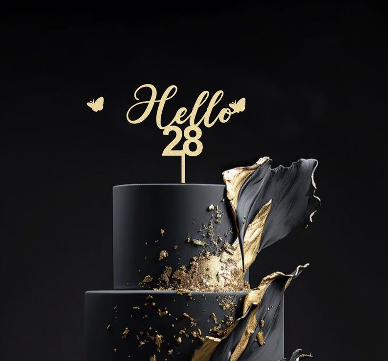 28 Happy Birthday Cake Topper With Name,personalized Birthday Cake ...