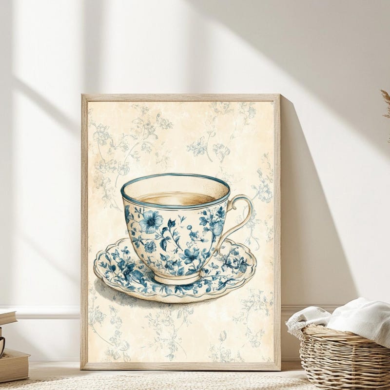 Teacups Print - Etsy