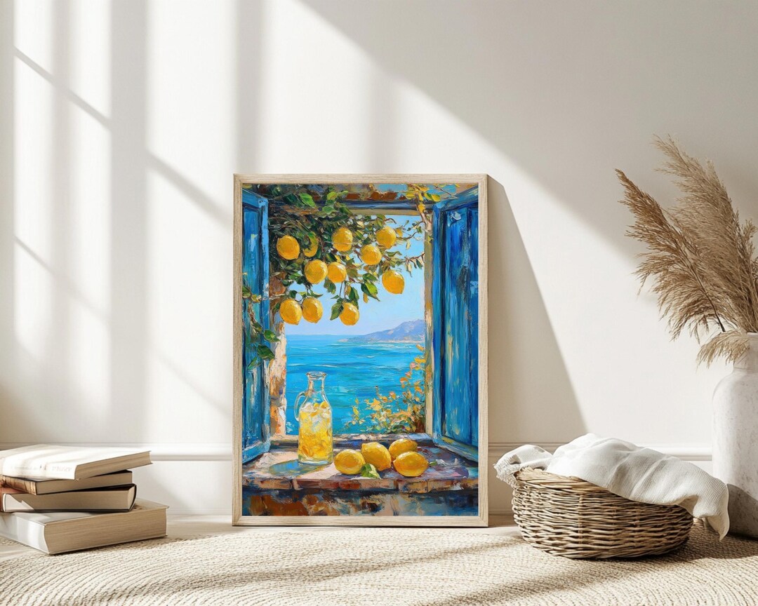 Limoncello Print Aesthetic Lemon Wall Art Italian Cocktail Poster Bar ...