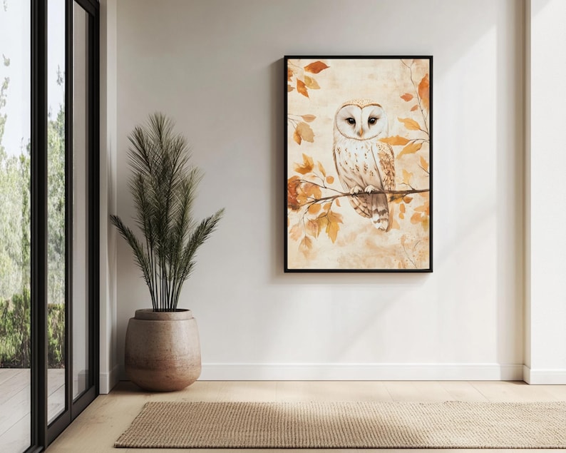 Wizard Posters Set of 4: Magic Castle Owl Train Cozy Prints (digital ...