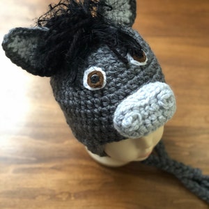Donkey Hat Donkey Crochet Hat Crochet Donkey Hat Crochet Hat | Etsy